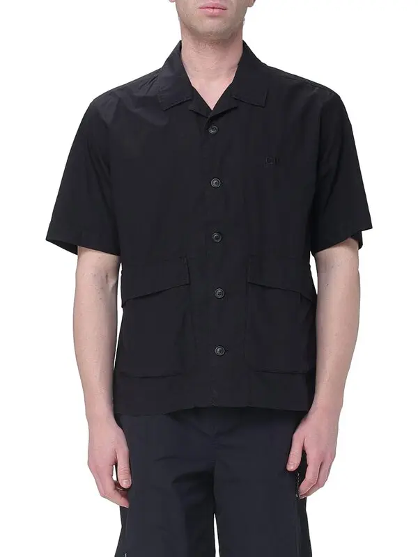 C.P. COMPANY Cotton Blend Shirt - Black