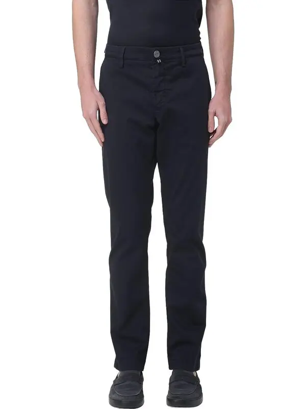Jacob Cohen Stretch Cotton Slim Fit Trousers - Blue