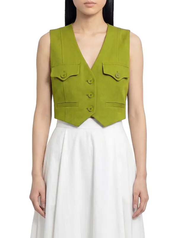 Zimmermann Wool Blend Vest - Green