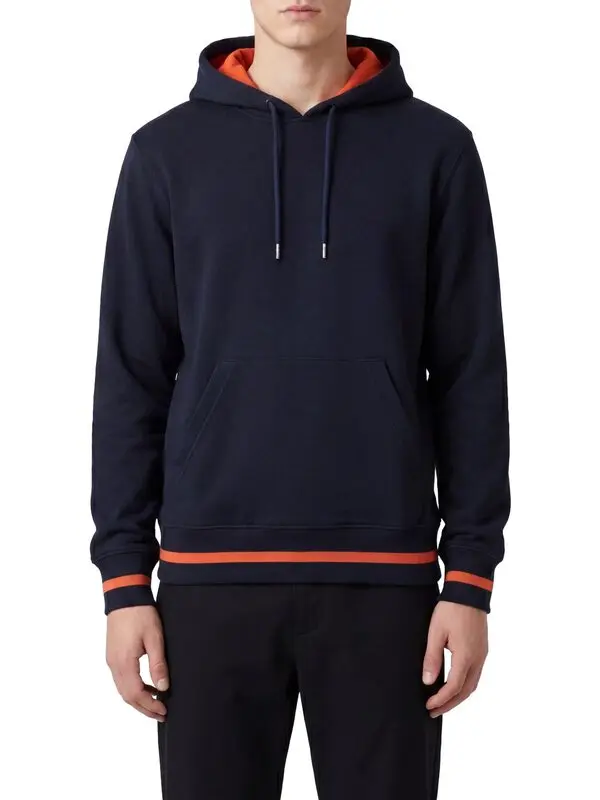 Paul Smith Pullover Hoodie With Graphic Detail - Black