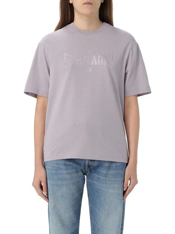 CHIARA FERRAGNI Embellished T-shirt - Grey