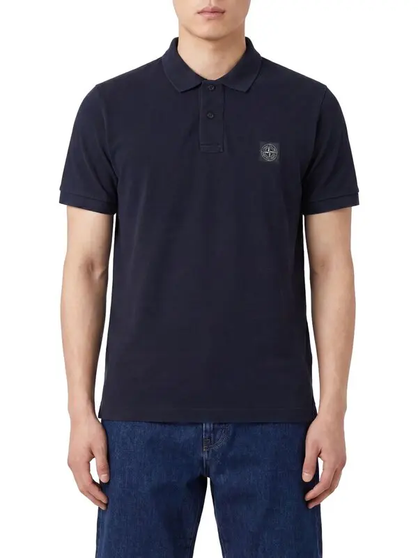 Stone Island Cotton Polo Shirt - Blue 1