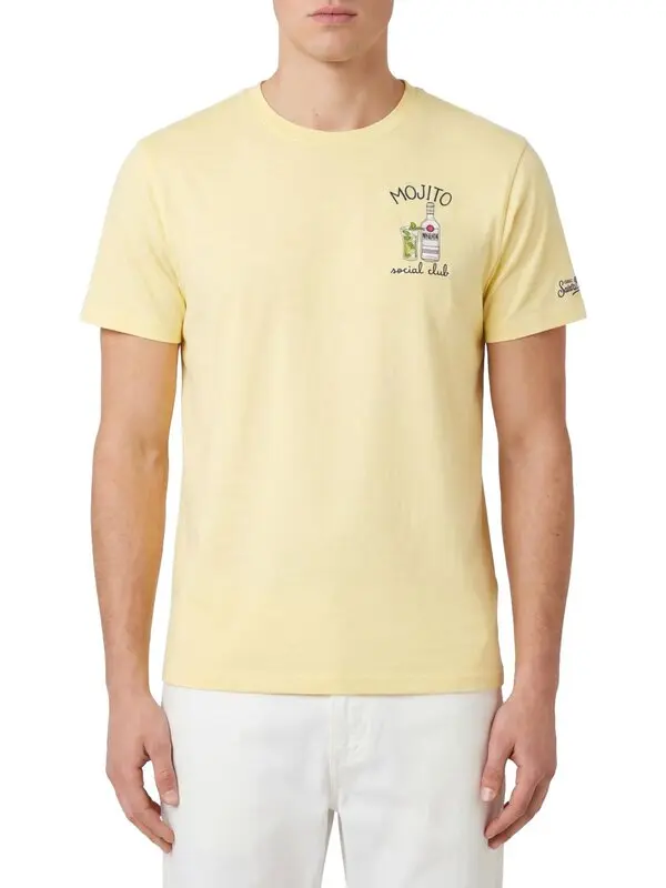 MC2 SAINT BARTH Cotton Crew Neck T-shirt - Black