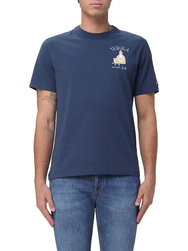 MC2 SAINT BARTH Cotton Crew Neck T-shirt - Blue 3