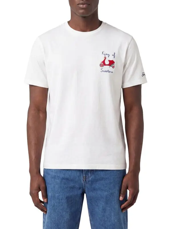 MC2 SAINT BARTH Cotton Crew Neck T-shirt - Ice