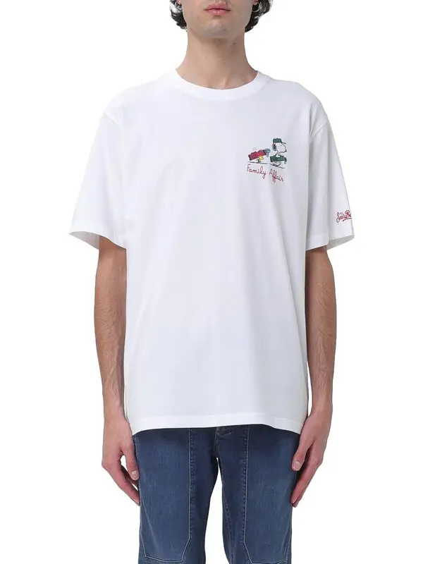 MC2 SAINT BARTH Cotton Crew Neck T-shirt - Pearl