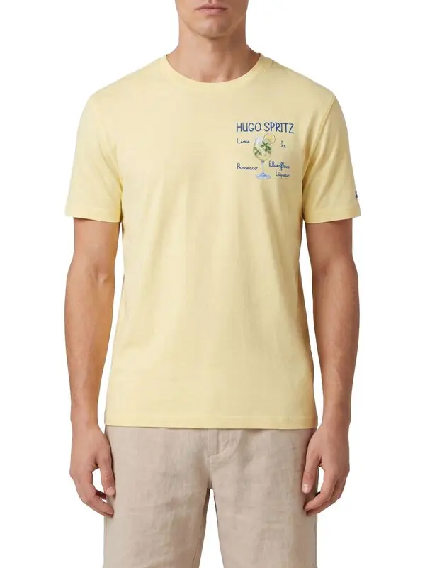 MC2 SAINT BARTH Cotton Crew Neck T-shirt - Yellow