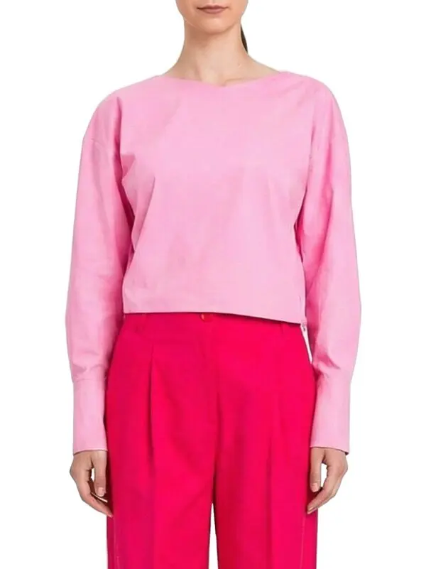 TWINSET Stretch Cotton Blouse - Pink