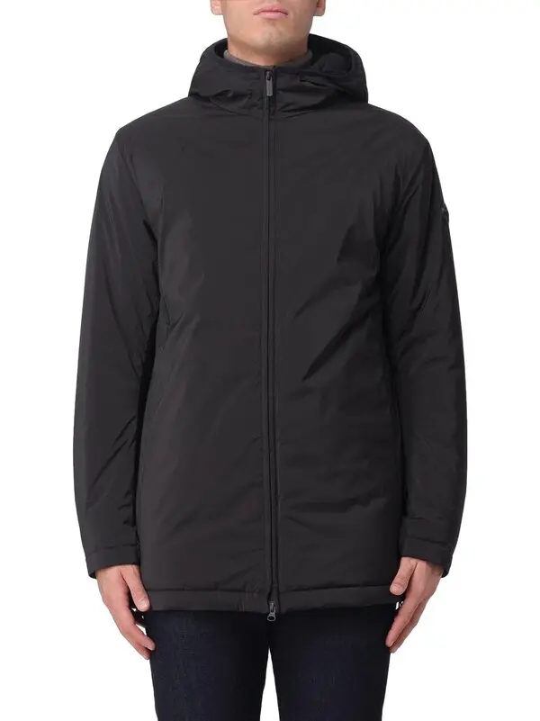 COLMAR Zip-up Hooded Coat - Black