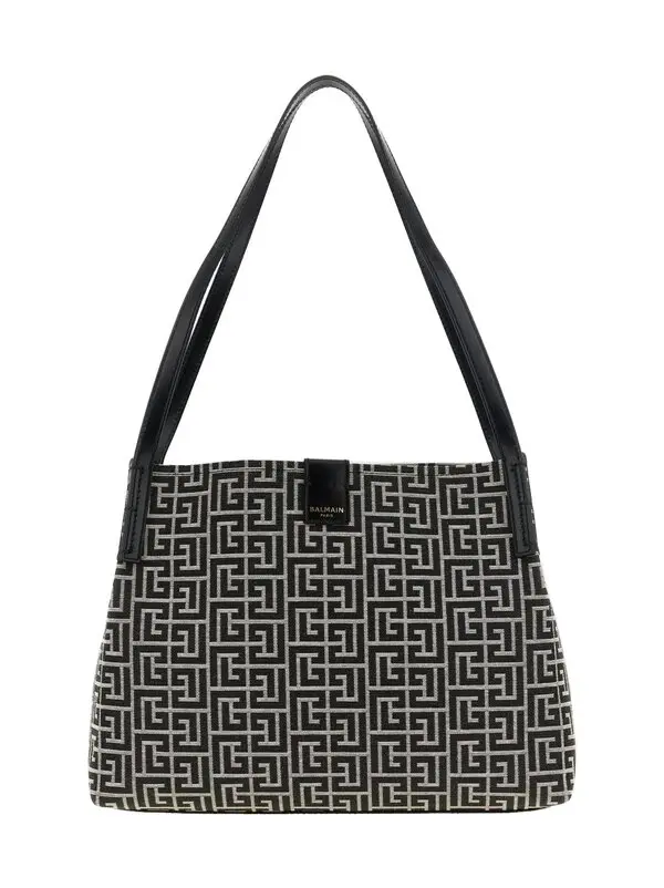 Balmain Monogram Shoulder Bag - White