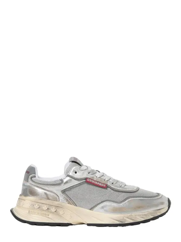 Dsquared2 Metallic Trainers - Silver