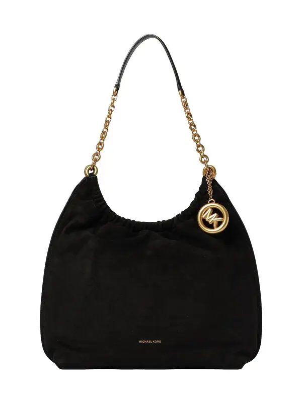 Michael Kors Suede Shoulder Bag - Black