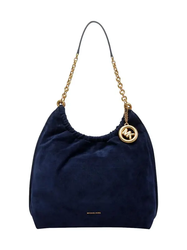 Michael Kors Suede Shoulder Bag - Blue 1