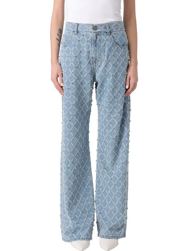Pinko Embellished Denim Jeans - Blue