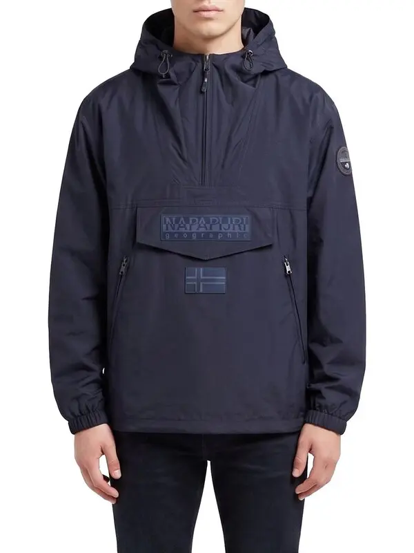 NAPAPIJRI Hooded Windbreaker Jacket - Blue