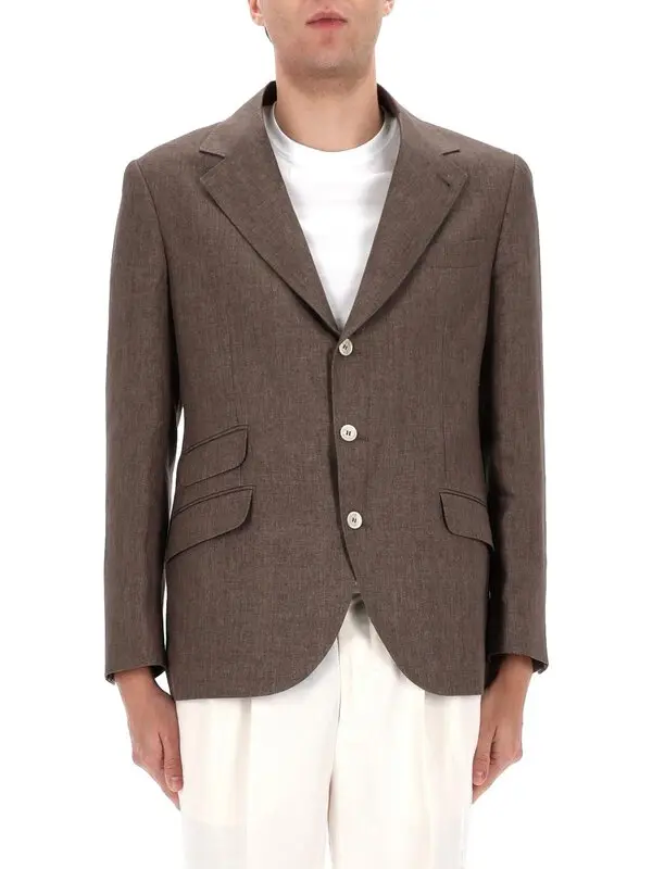Brunello Cucinelli Tailored Blazer - Brown