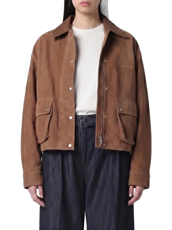 HALFBOY Suede Leather Jacket - Brown