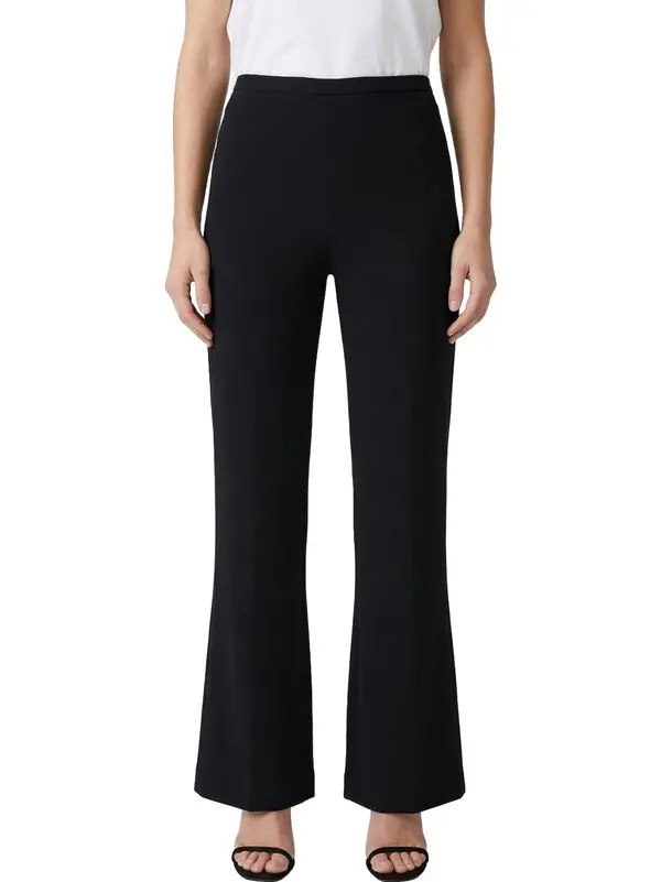 Alberta Ferretti Flared Crêpe Cropped Trousers - Black