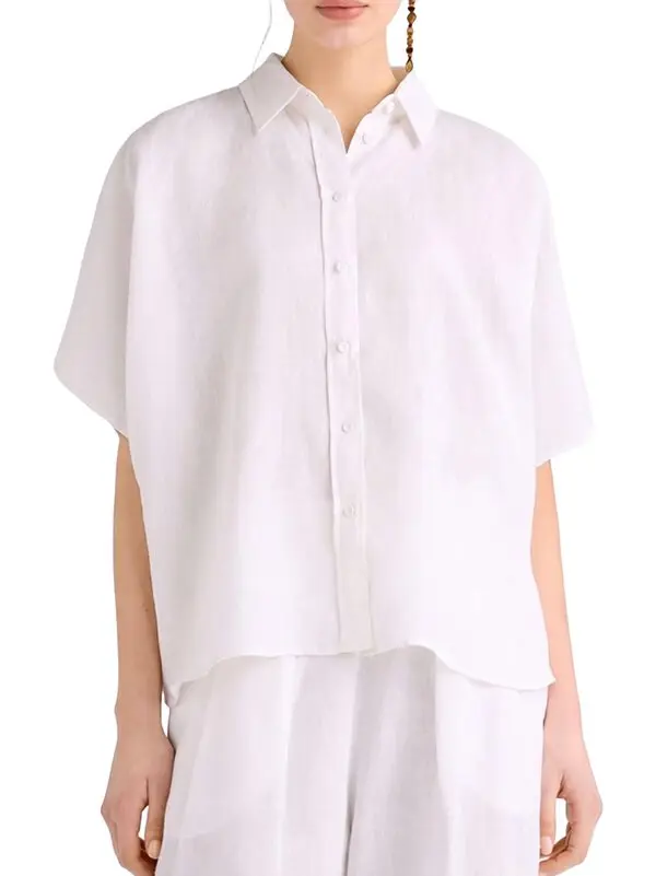 Momoni Linen Shirt - Milk