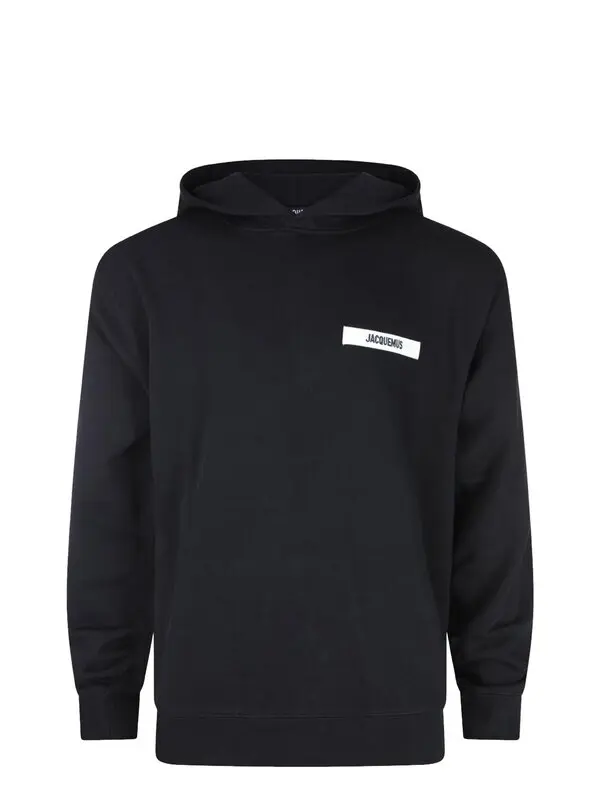 Jacquemus Logo Hoodie - Black