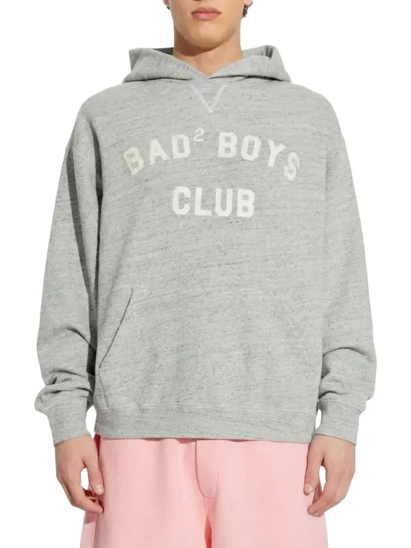 Dsquared2 Cotton Hoodie With Logo - Grey