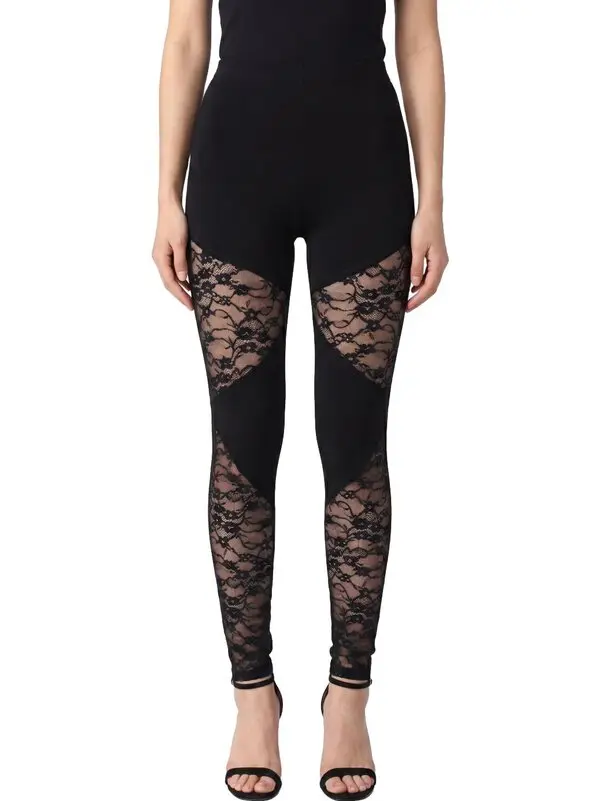 Nina Ricci Lace Leggings - Black