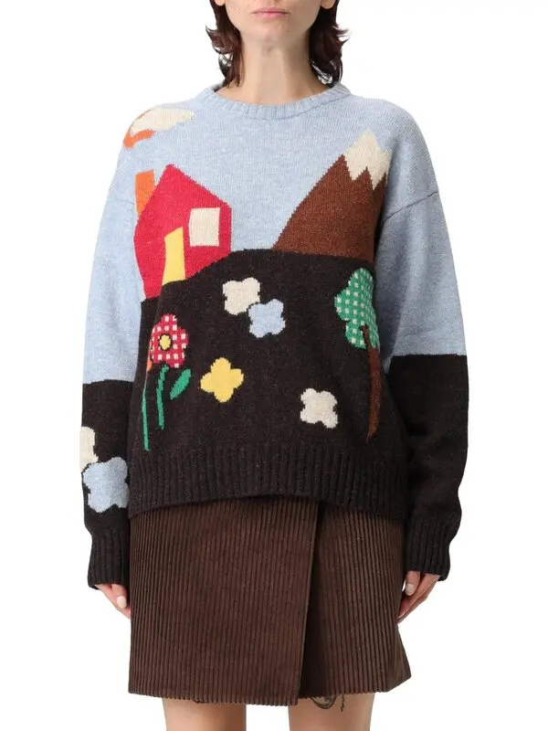 Moschino Graphic Knit Jumper - Black