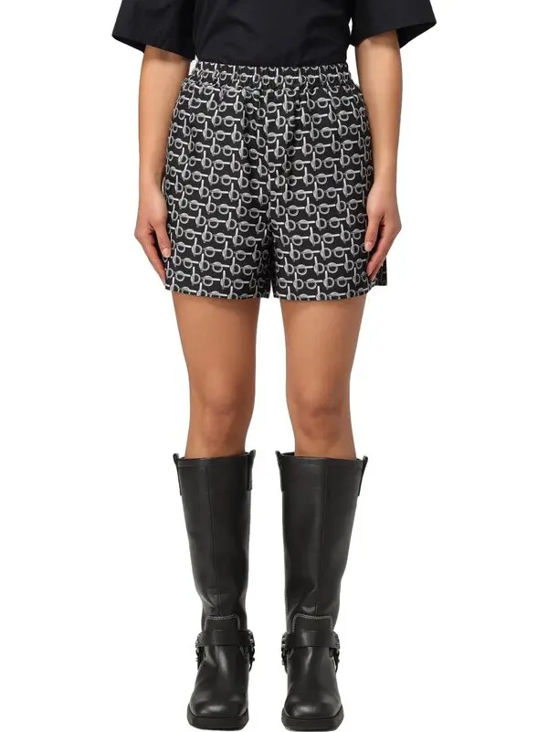 Burberry Monogram Print Shorts - Silver