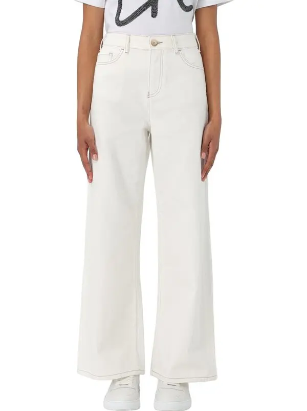 Emporio Armani Wide Leg Jeans - White