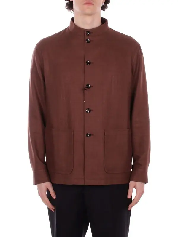 Tagliatore Linen Jacket - Brown
