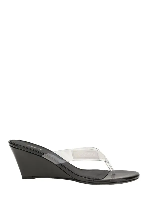 Coperni Pvc Lift Wedge Sandals - Transparent