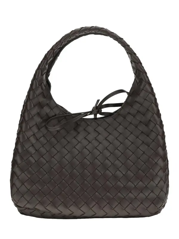 Bottega Veneta Woven Leather Shoulder Bag - Earth