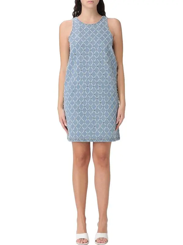 Pinko Embellished Denim Dress - Blue