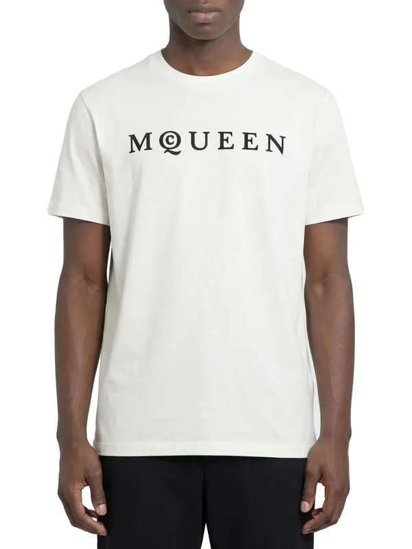 Alexander McQueen Logo Cotton T-shirt - White