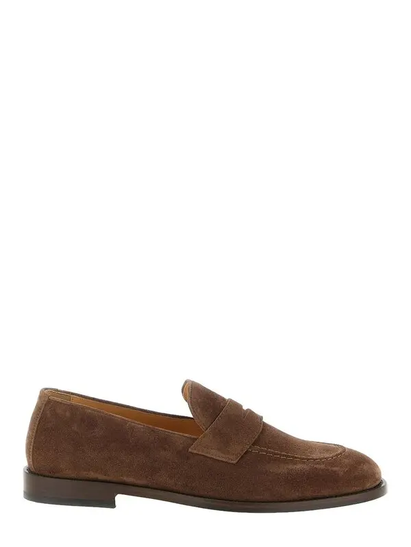 Brunello Cucinelli Suede Loafers - Brown