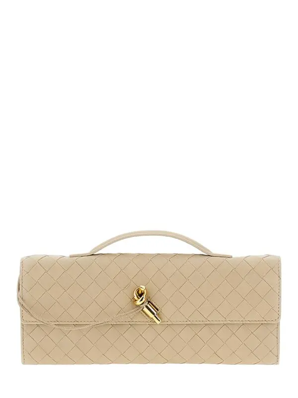 Bottega Veneta Woven Clutch - Beige