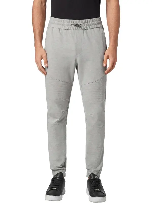 Philipp Plein Jersey Jogging Pants With Elasticated Drawstring Waist - Grey