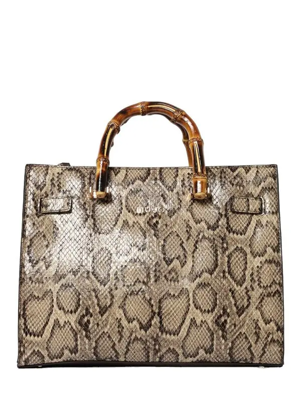 Liu Jo Handbag With Bamboo Handle - Brown