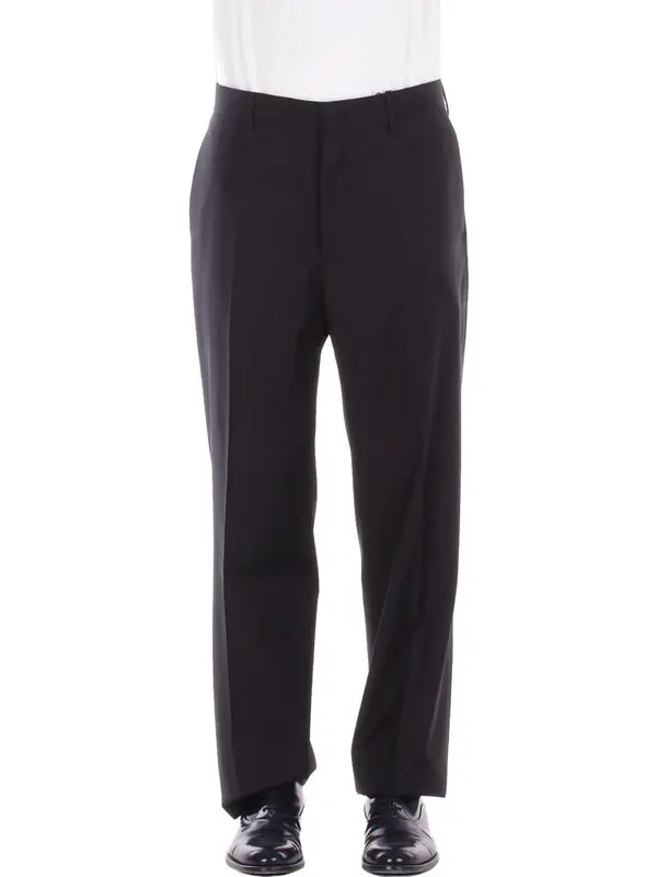 Tagliatore Tailored Wool Blend Pants - Black