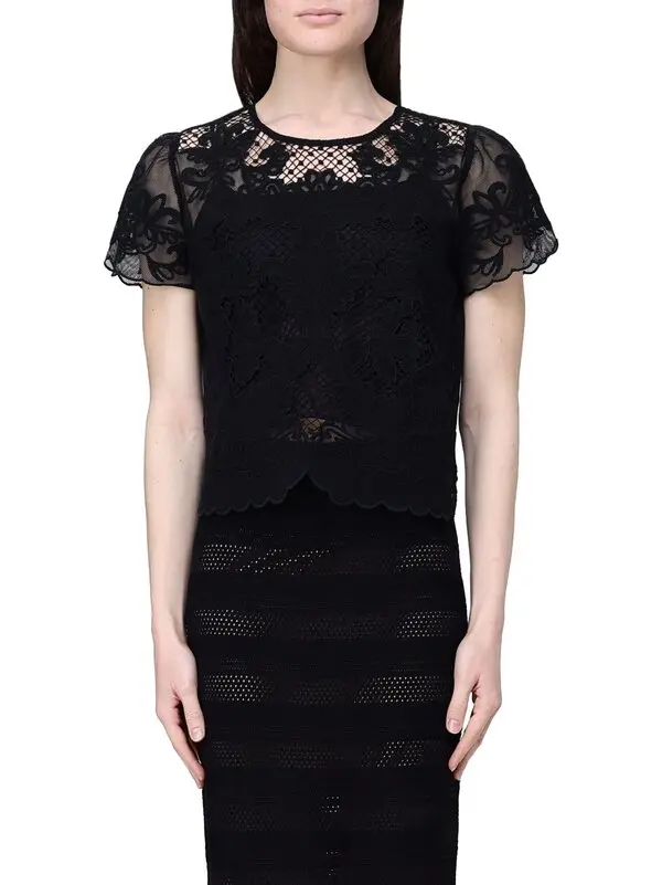 TWINSET Lace Top - Black