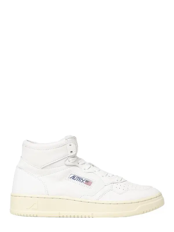 AUTRY Medalist Mid Sneakers In Smooth Leather - White