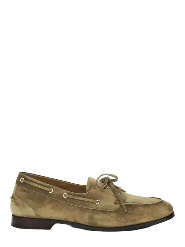 Bally Suede Calf Leather Boat Shoes - Brown