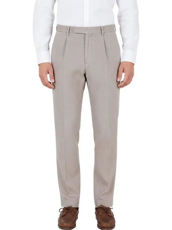 SANTANIELLO Wool And Cashmere Tailored Trousers - Grey