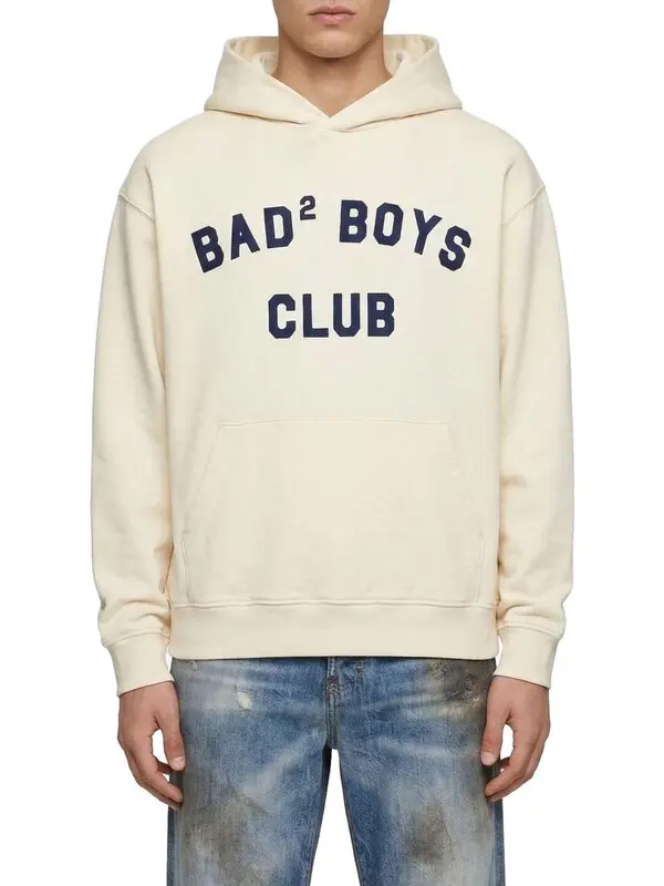 Dsquared2 Cotton Hoodie With Logo - Ivory
