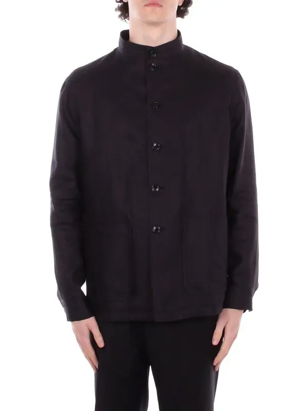 Tagliatore Linen Jacket - Black