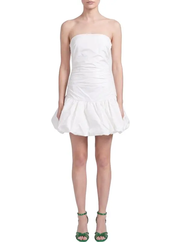 ROTATE BY BIRGER CHRISTENSEN Stretch Viscose Mini Dress - White