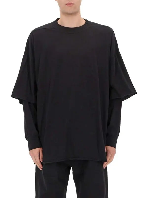 Rick Owens Cotton Oversized T-shirt - Black