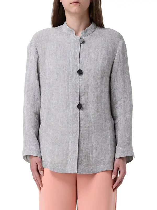 Emporio Armani Jacket With Stand Collar - Rope