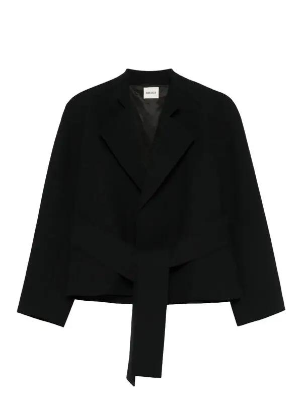Khaite Belted Jacket - Black