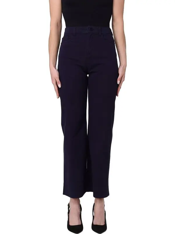 Emporio Armani Cropped Straight Leg Jeans - Navy